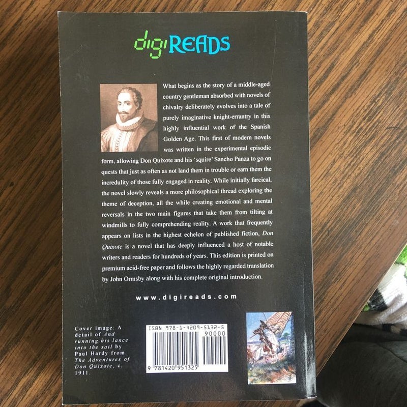 Don Quixote by Miguel de Cervantes Saavedra; John Ormsby (Translator ...