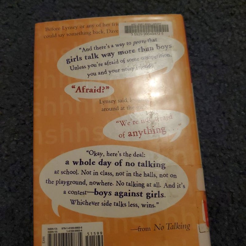 No Talking by Andrew Clements
