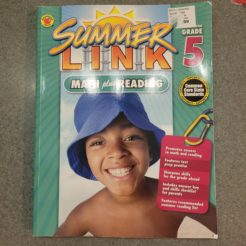 Math Plus Reading Workbook by Brighter Child