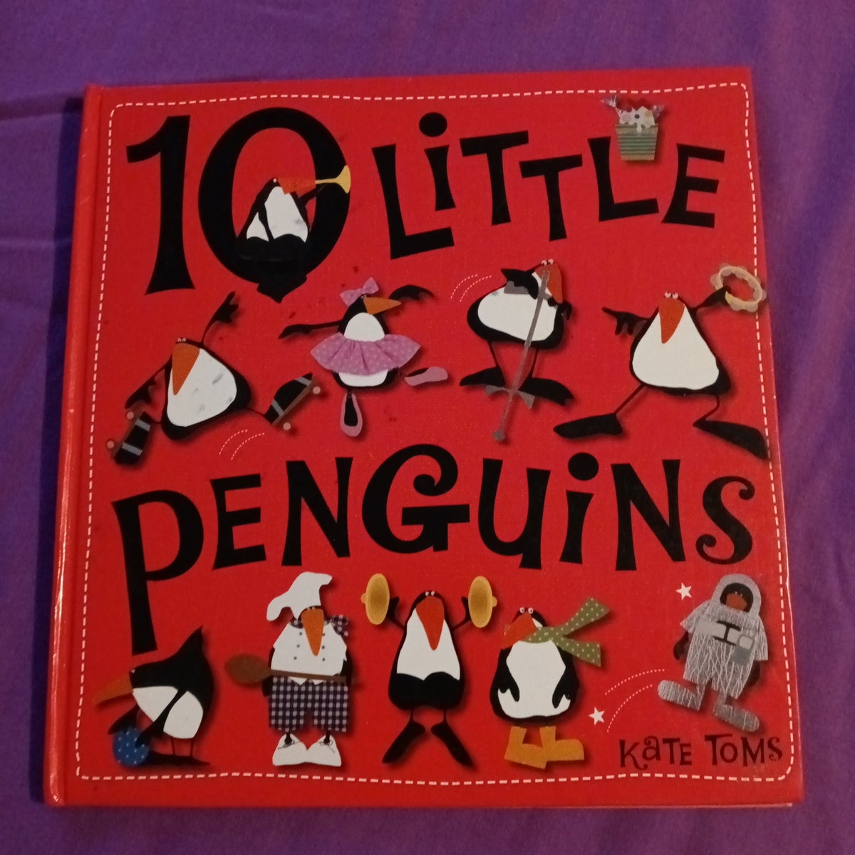 10 Little Penguins by Kate Toms, Hardcover | Pangobooks