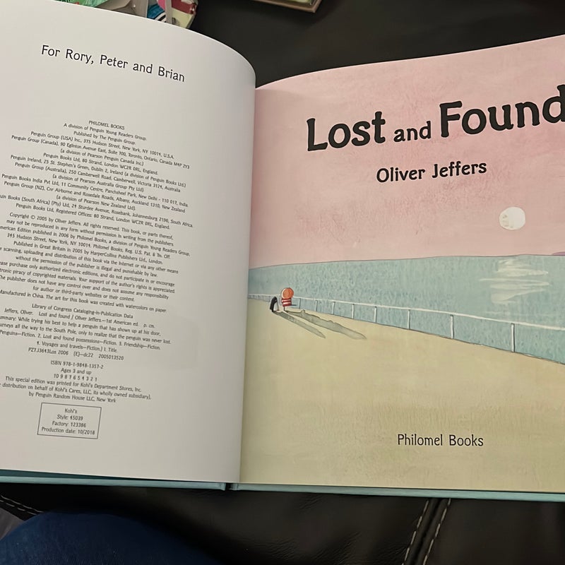 LOST AND FOUND by OLIVER JEFFERS, Hardcover | Pangobooks
