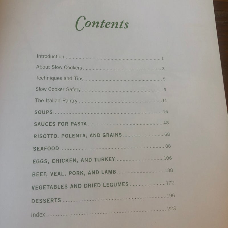 The Italian Slow Cooker by Michele Scicolone