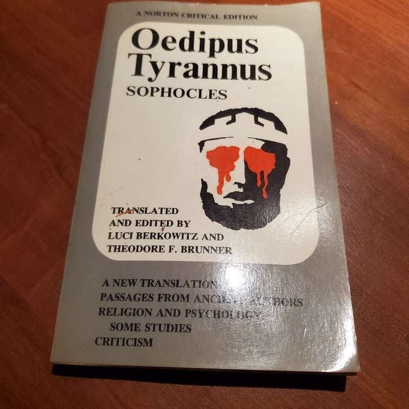 Oedipus Tyrannus [Norton Critical Edition] by Sophocles, Paperback ...