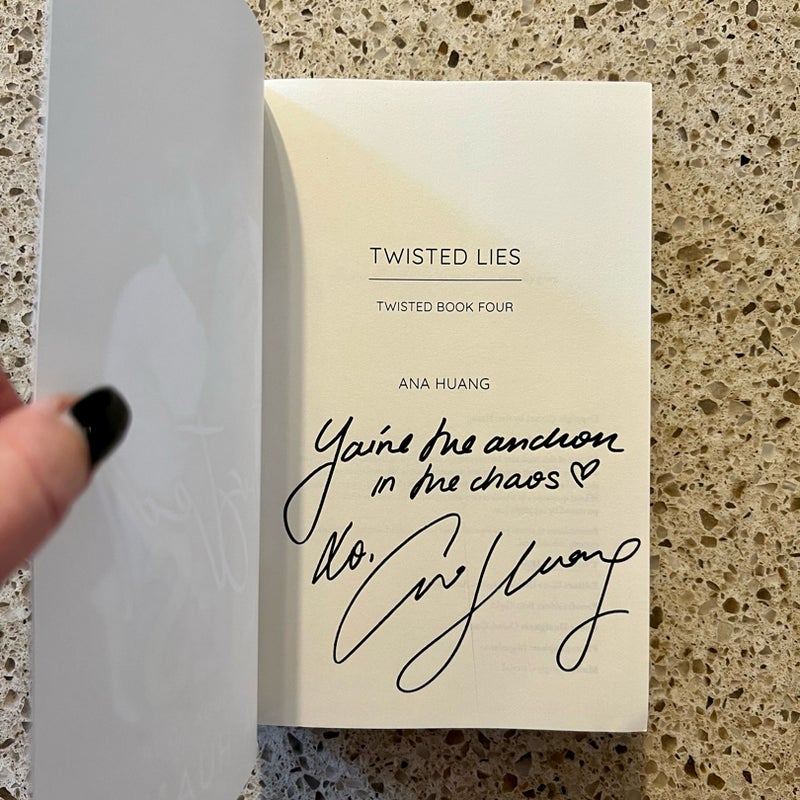 Twisted Lies by Ana Huang SIGNED model edition cover by Ana Huang ...