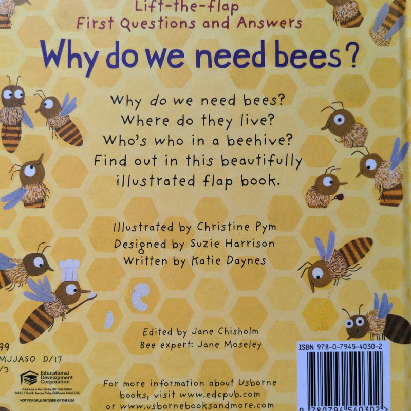Lift-The-Flap First Questions and Answers Why Do We Need Bees? by Katie ...