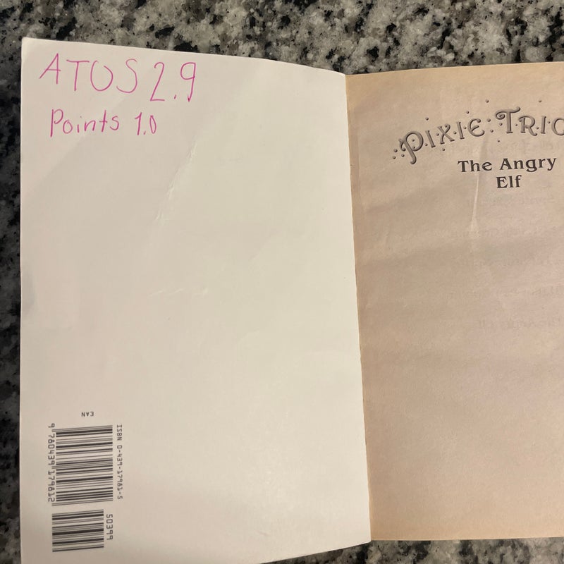 The Angry Elf by Tracey West