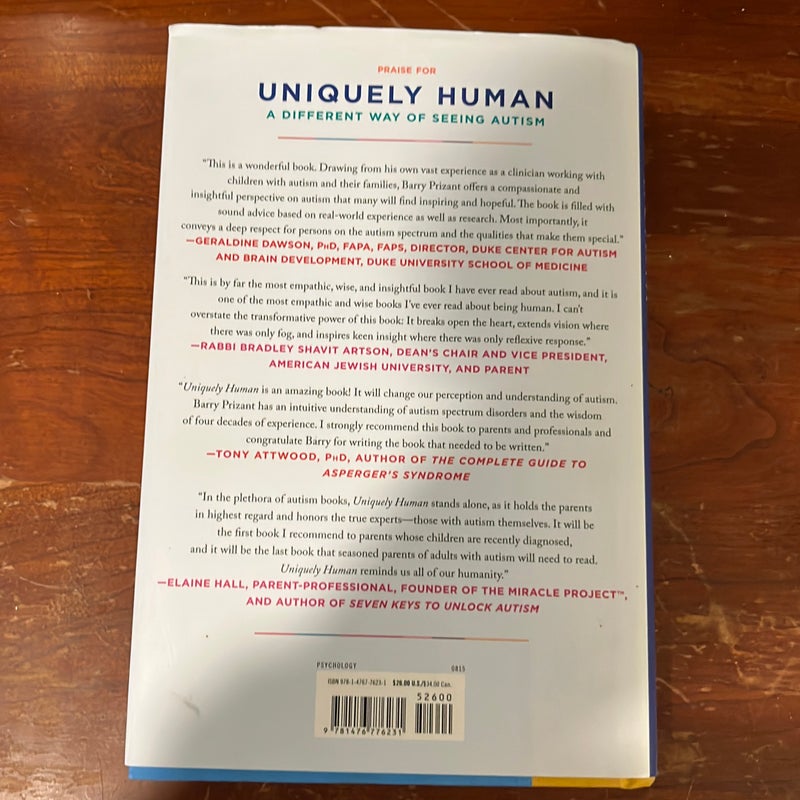 Uniquely Human by Barry M. Prizant; Tom Fields-Meyer (As told to ...