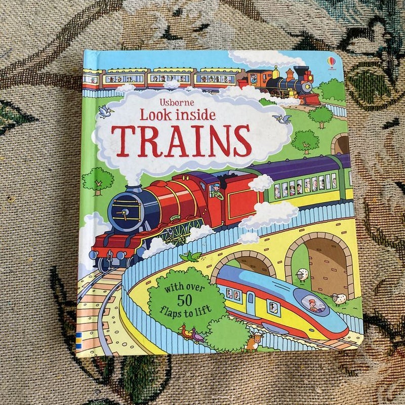 Look Inside Trains by Alex Frith, Hardcover | Pangobooks