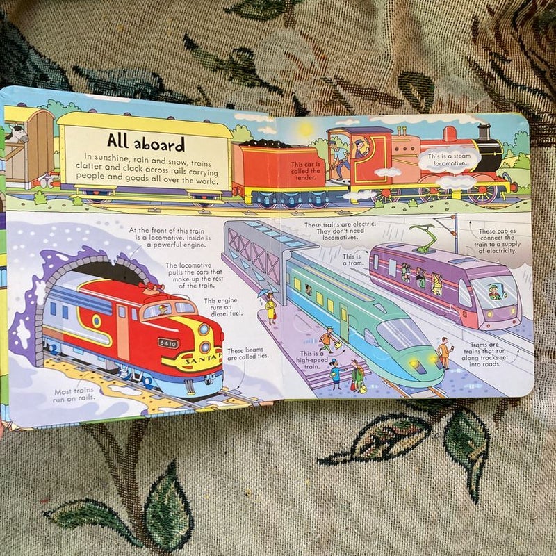 Look Inside Trains by Alex Frith, Hardcover | Pangobooks