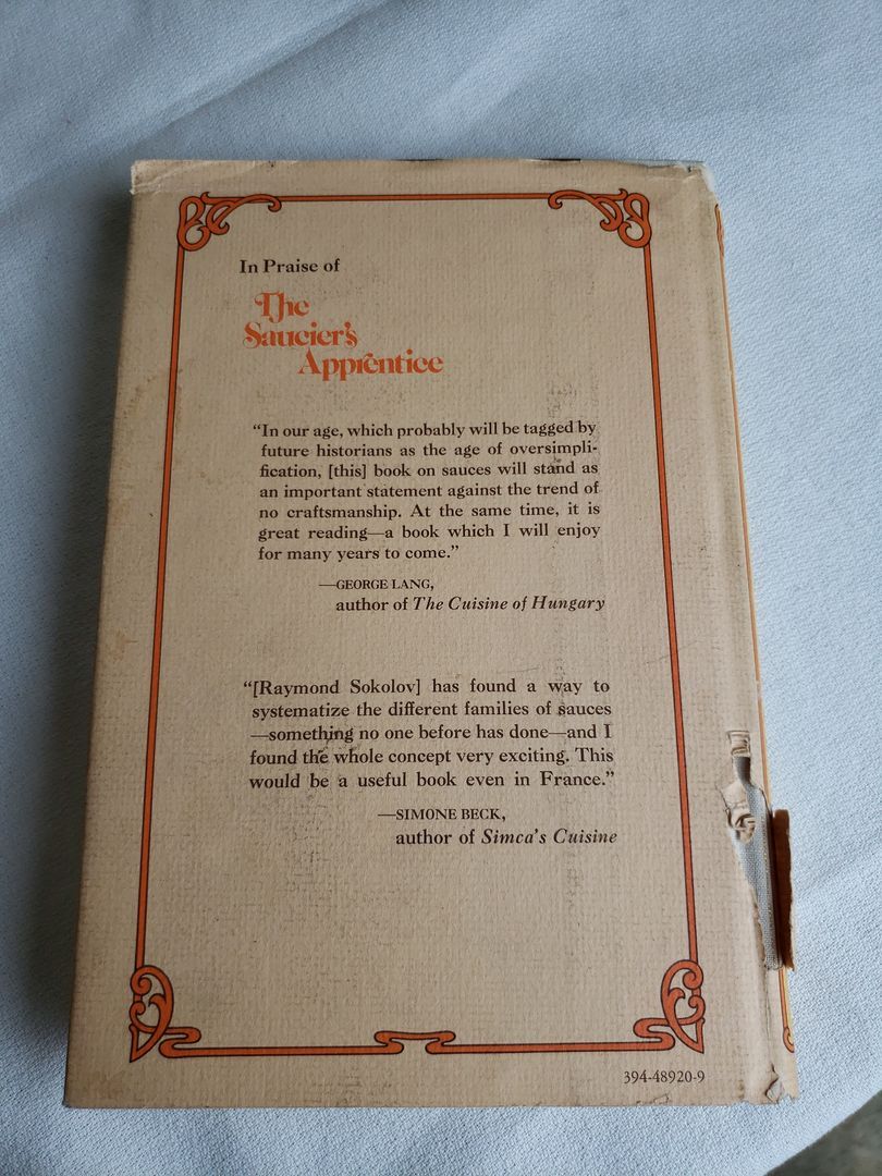 The Saucier's Appreentice by Raymond Sokolov, Hardcover | Pangobooks