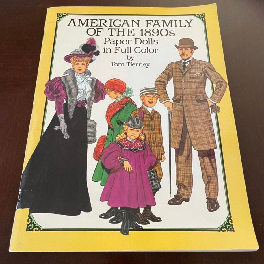 American Family of the 1890s Paper Dolls in Full Color