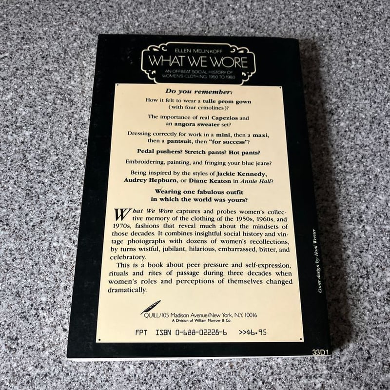 What We Wore by Ellen Melinkoff, Paperback | Pangobooks