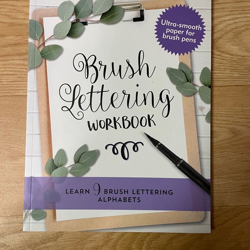 Brush Lettering Workbook by Inc. Peter Pauper Press