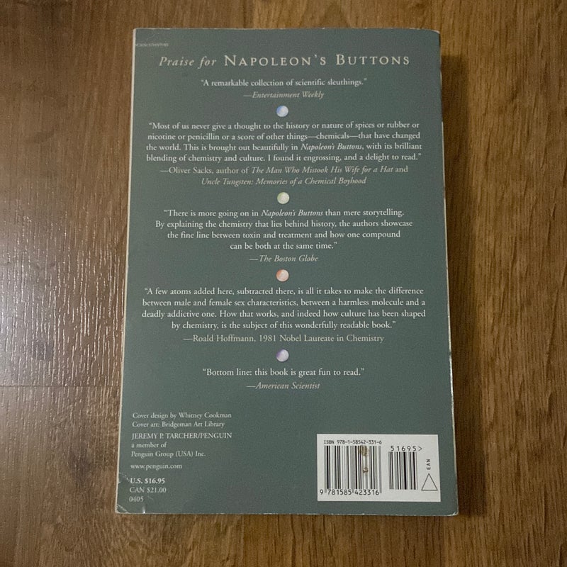 Napoleon's Buttons by Penny Le Couteur | Pangobooks