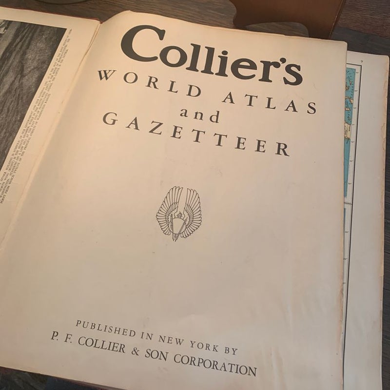 Collier’s World Atlas and Gazetteer by P.F. Collier & Son , Hardcover ...