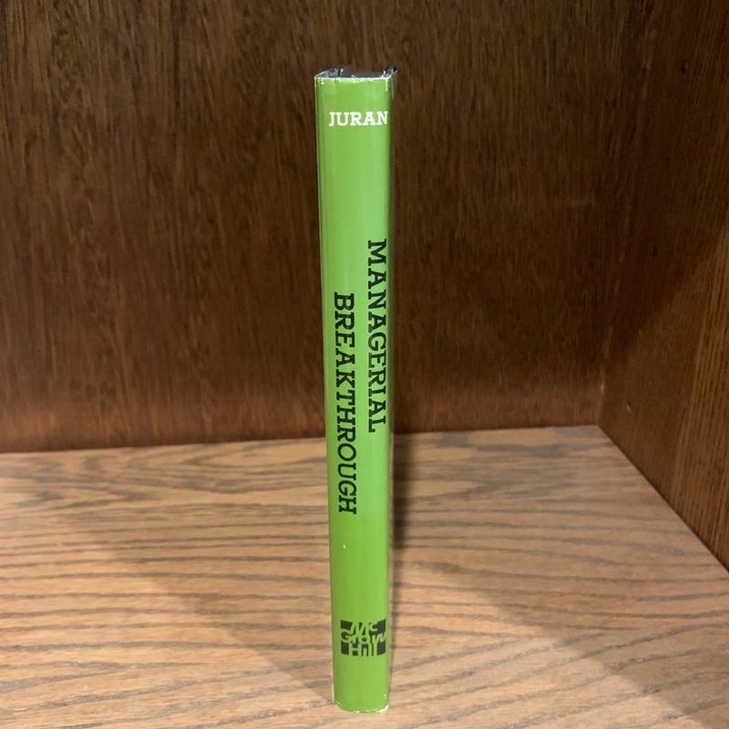 Managerial Breakthrough by Joseph M. Juran