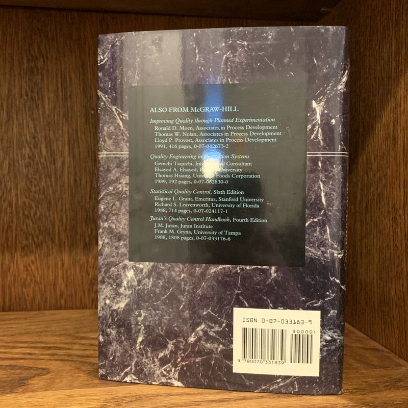 Quality Planning and Analysis by Joseph M. Juran, Frank M. Gryna