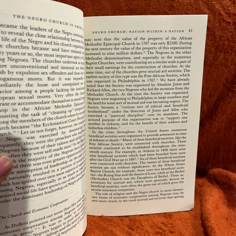 The Negro Church in America/the Black Church since Frazier by E ...