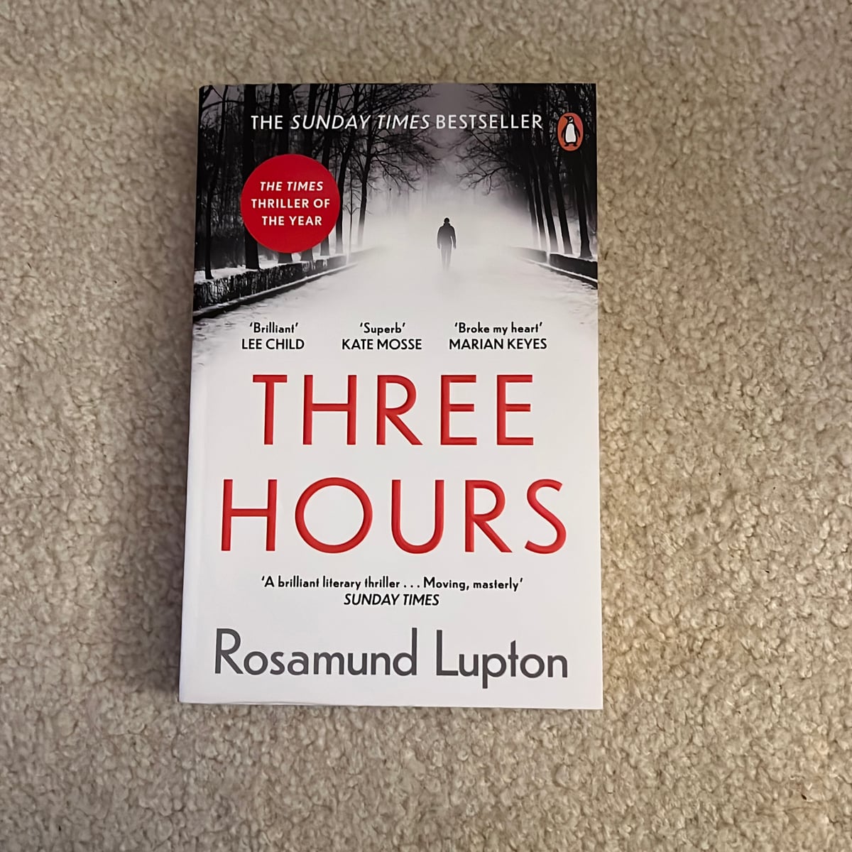 Three Hours by Rosamund Lupton