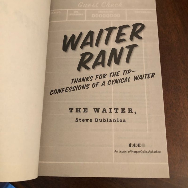 Waiter Rant