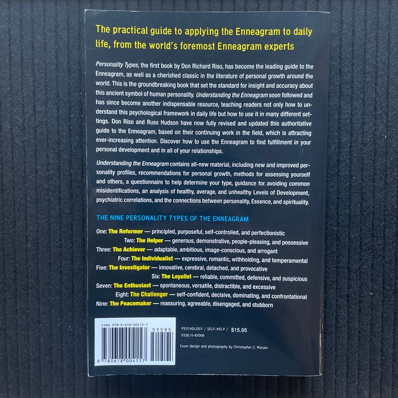 Understanding the Enneagram by Don R. Riso