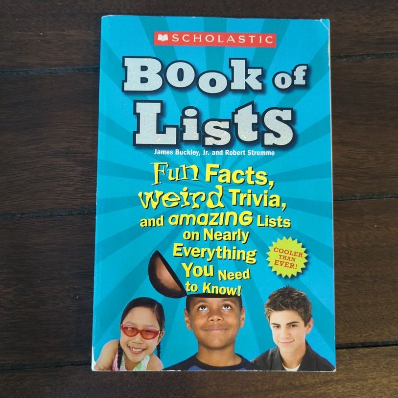 Scholastic Book of Lists by Robert Stremme; James Buckley, Paperback ...