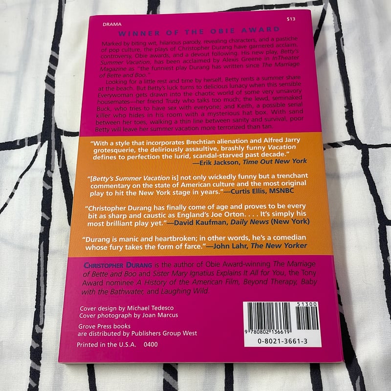 Betty's Summer Vacation by Christopher Durang, Paperback | Pangobooks