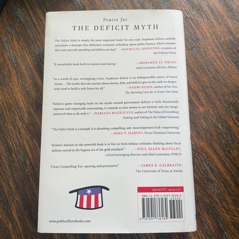 The Deficit Myth by Stephanie Kelton, Hardcover | Pangobooks