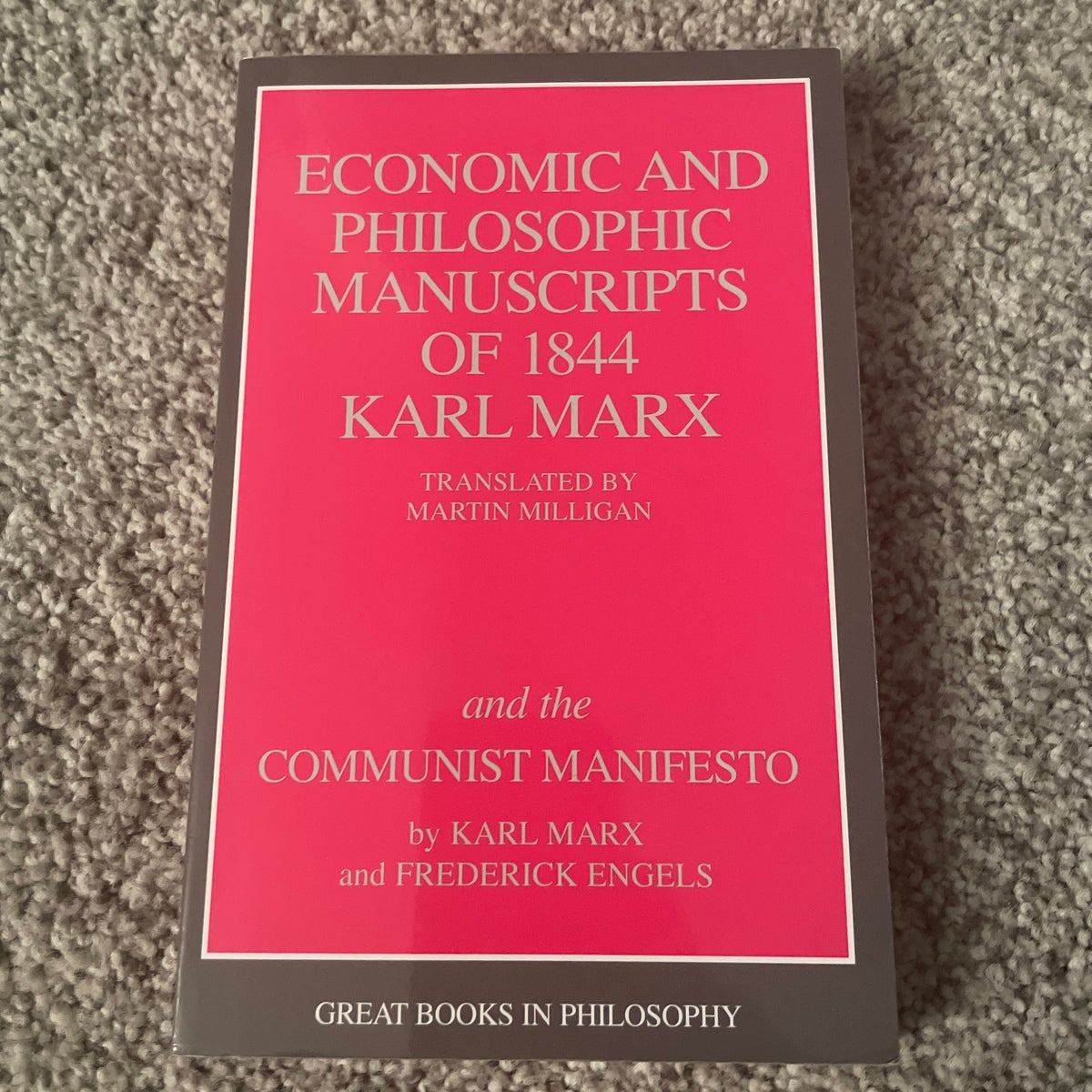 The Economic and Philosophic Manuscripts of 1844 and the Communist ...