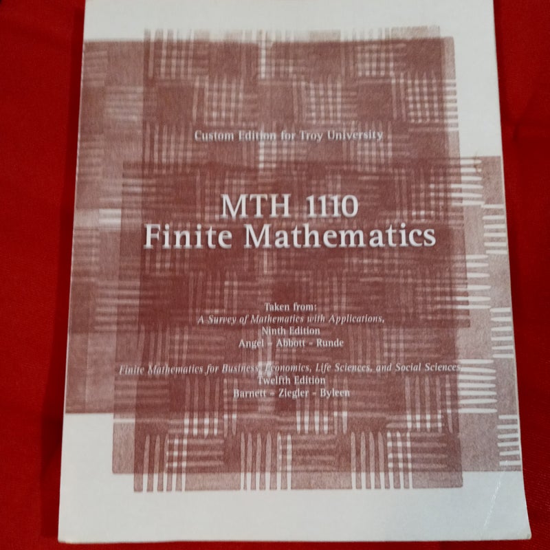 MTH 110 Finite Mathematics by Pearson, Paperback | Pangobooks