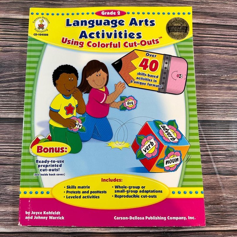 Language Arts Activities Using Colorful Cut-Outs™ by Joyce Kohfeldt ...