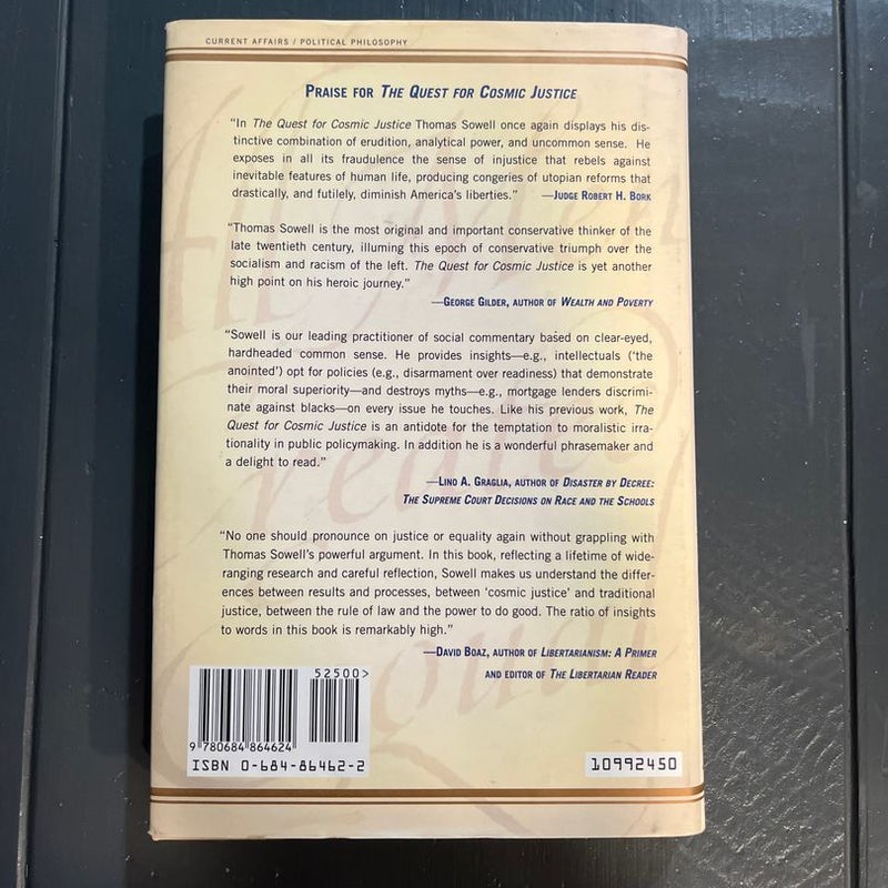 The Quest for Cosmic Justice