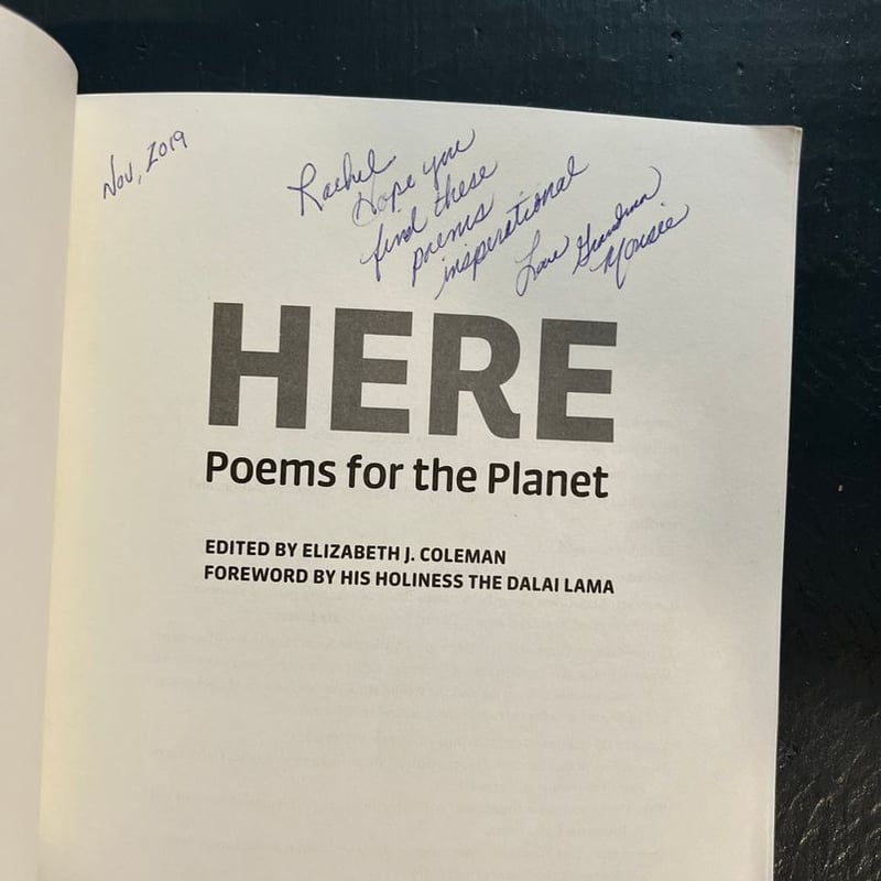 HERE: Poems for the Planet by Dalai Lama, Union of Concerned Scientists