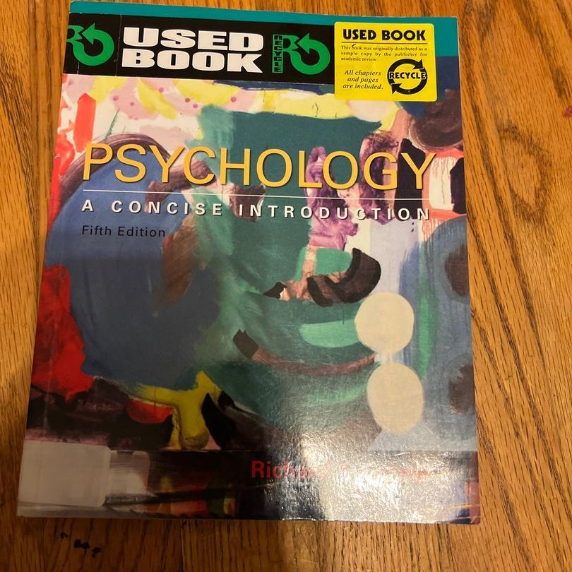 Psychology: a Concise Introduction by Richard A. Griggs
