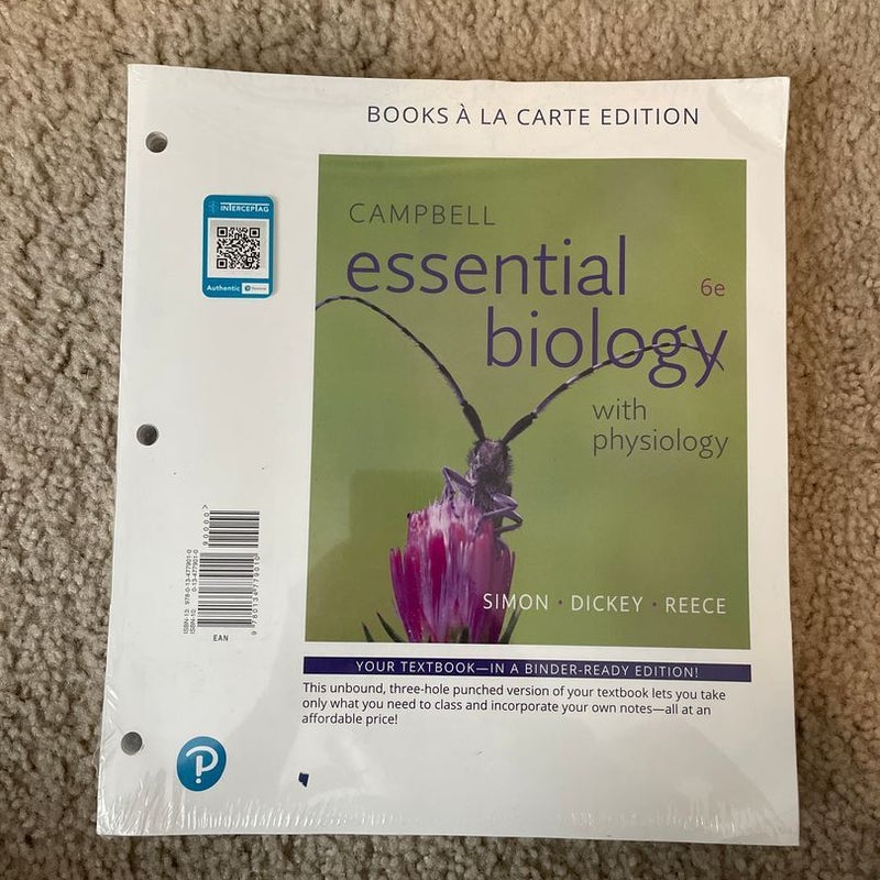 Campbell Essential Biology with Physiology, Books a la Carte Edition by ...