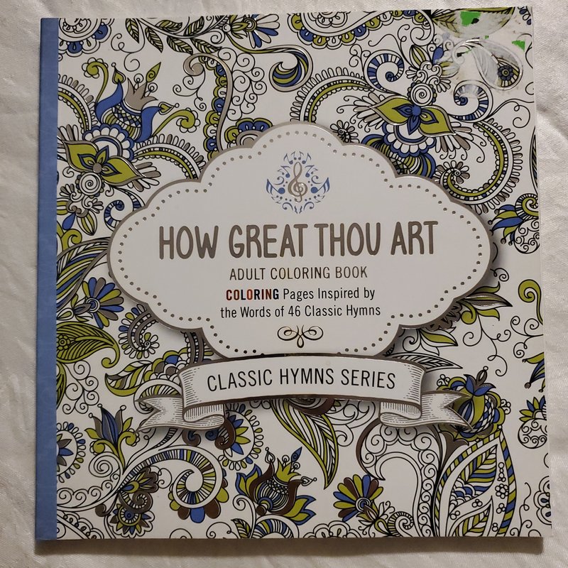 How Great Thou Art Adult Coloring Book by Charisma House