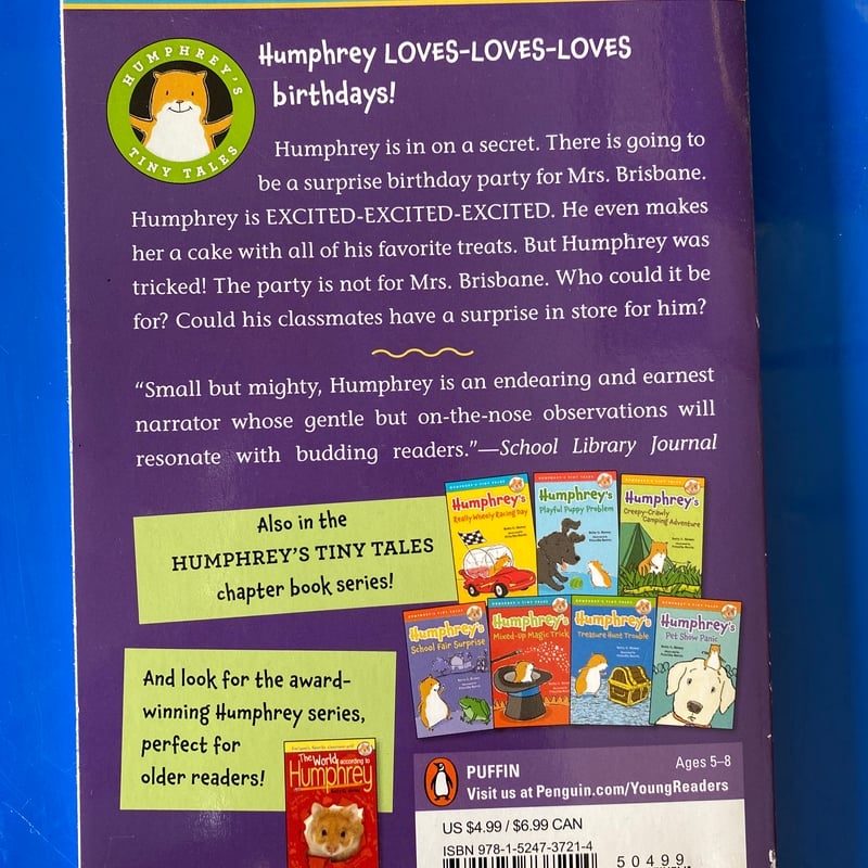 Humphrey's Big Birthday Bash by Betty G. Birney