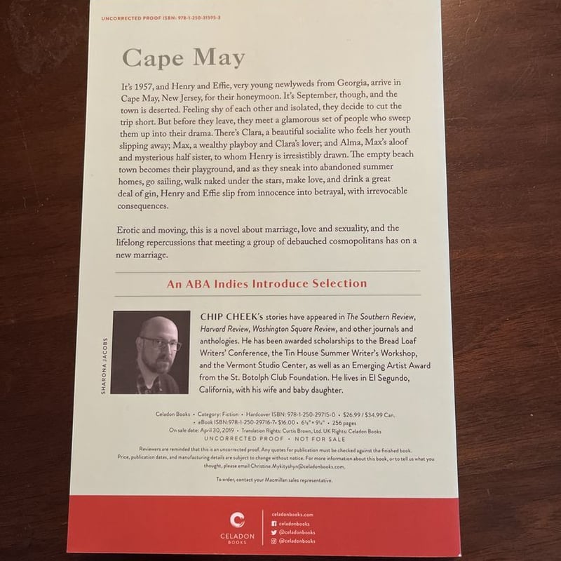 Cape May (arc) by Chip Cheek, Paperback | Pangobooks