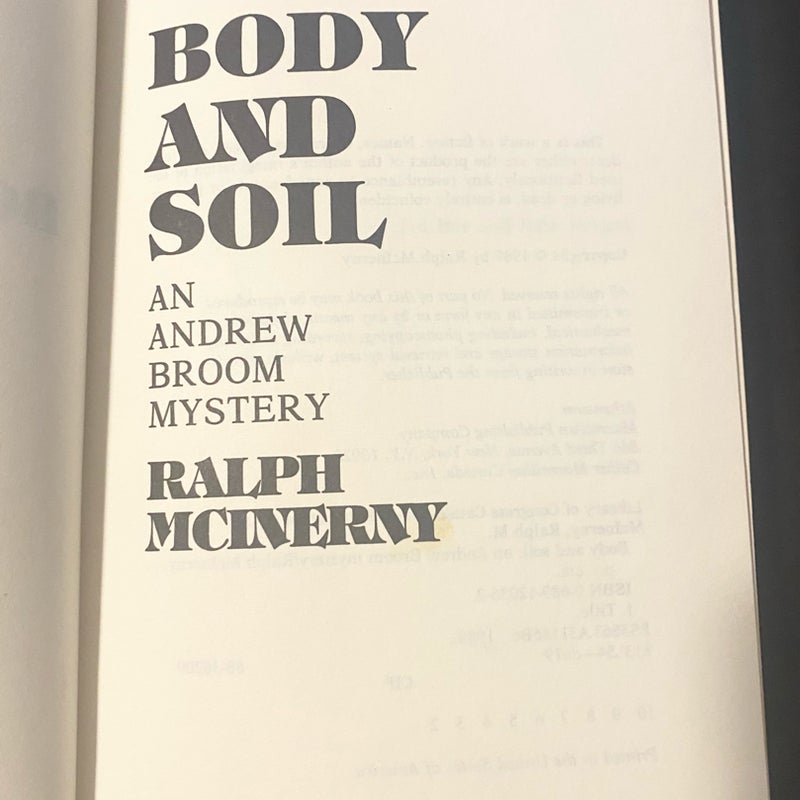 Body and Soil by Ralph McInerny, Hardcover | Pangobooks