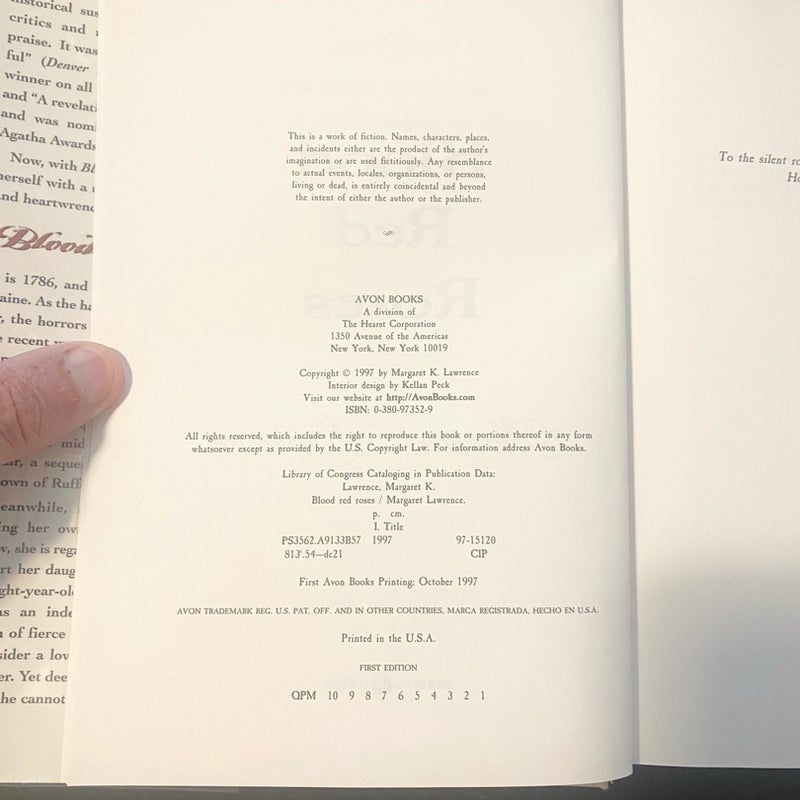 Blood Red Roses by Margaret Lawrence