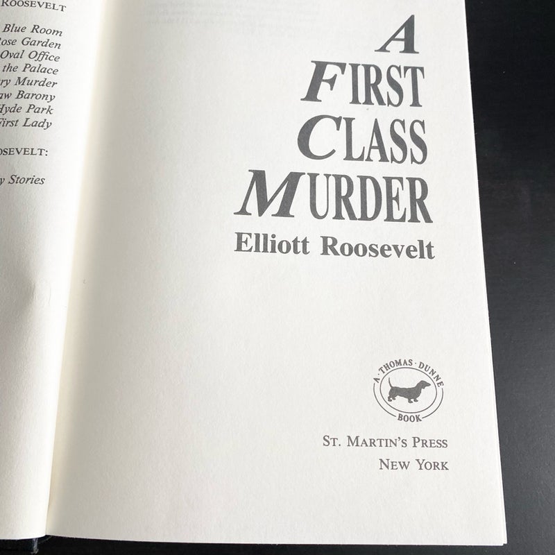 A First Class Murder 2415 by Elliott Roosevelt, Hardcover | Pangobooks