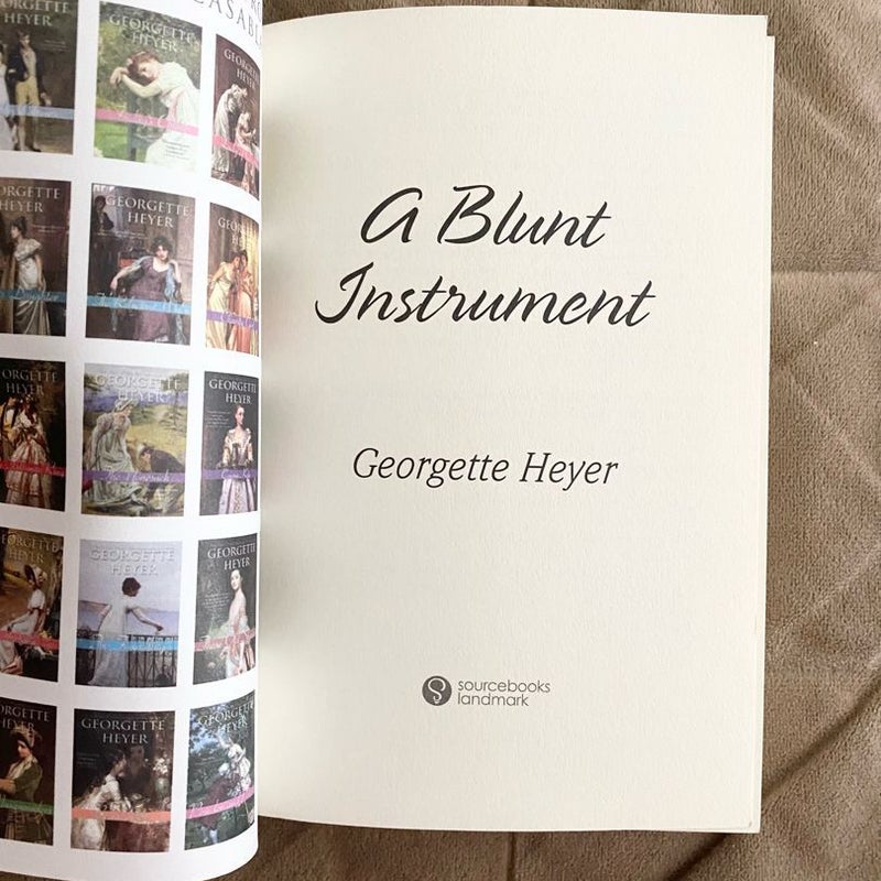 A Blunt Instrument by Georgette Heyer, Paperback | Pangobooks