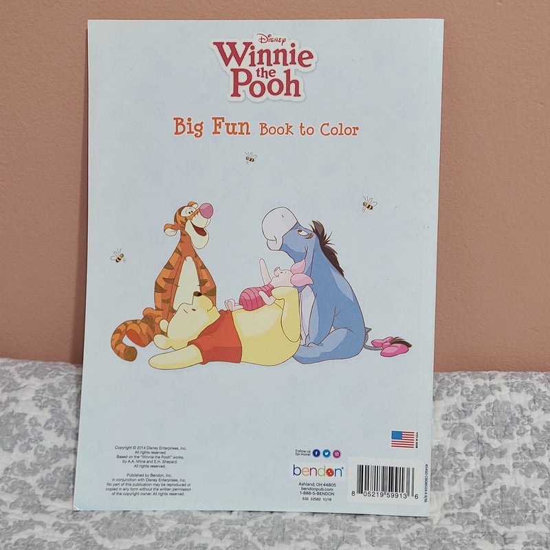 Disney Winnie the Pooh: A Pile of Friends (Big Fun Book to Color) by ...