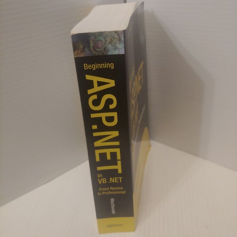 Beginning Asp. Net in Vb. Net by Matthew MacDonald, Paperback | Pangobooks Beginning Asp. Net in Vb. Net by Matthew MacDonald, Paperback | Pangobooks