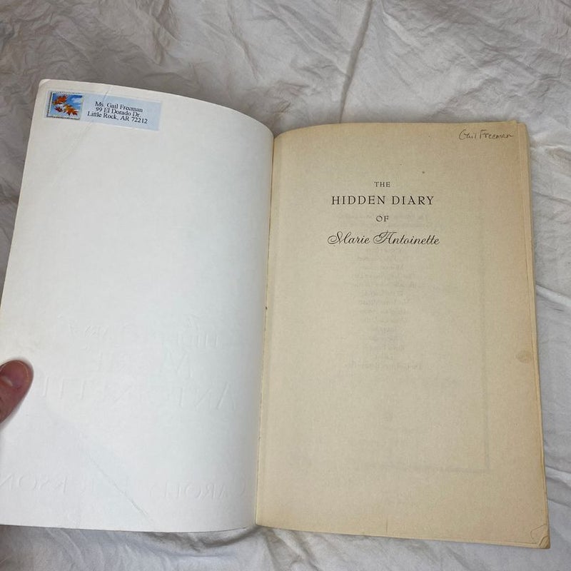 The Hidden Diary of Marie Antoinette