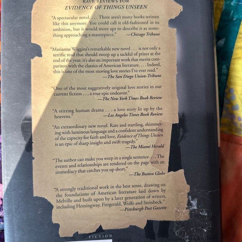 Evidence of Things Unseen by Marianne Wiggins, Hardcover | Pangobooks