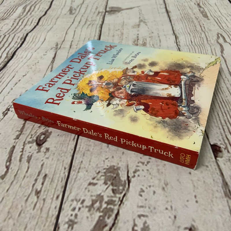 Farmer Dale's Red Pickup Truck Board Book by Lisa Wheeler