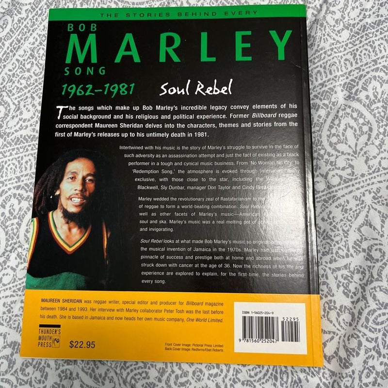 Bob Marley Song, 1962-1981 by Chris Welch; Maureen Sheridan, Paperback ...