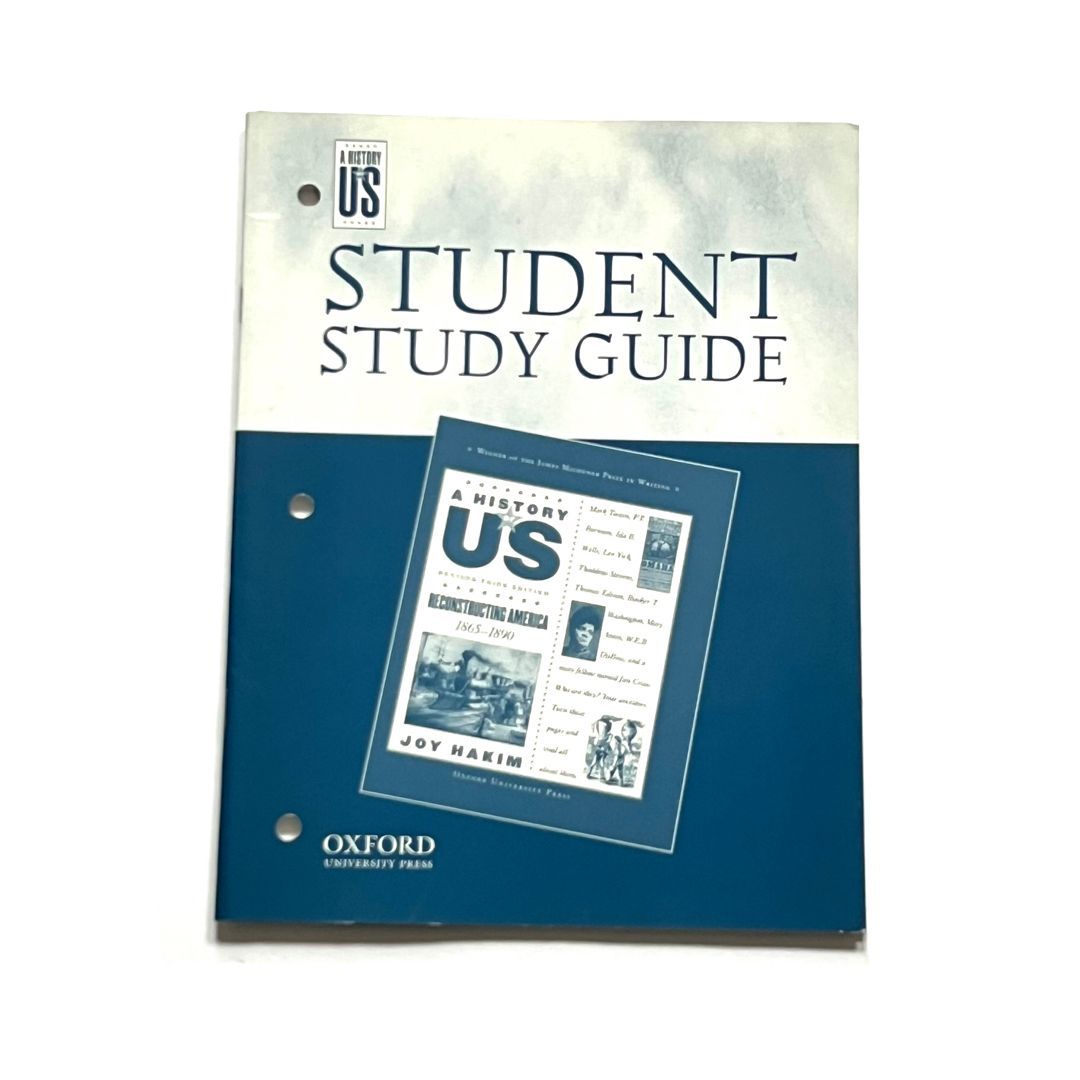 Reconstructing America Middle/High School Student Study Guide, a ...