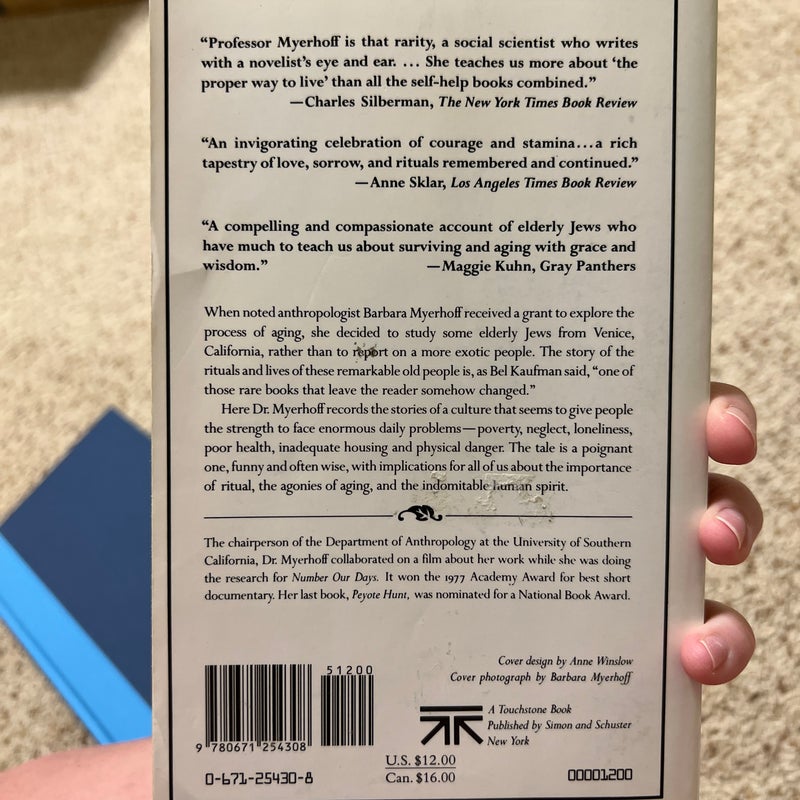 Number Our Days by Barbara Myerhoff, Paperback | Pangobooks